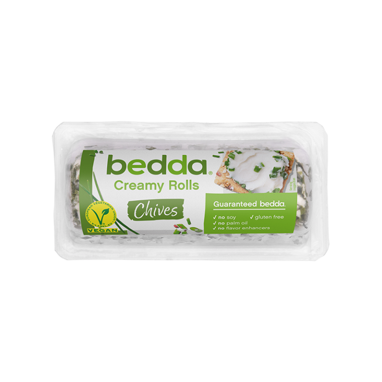 bedda Creamy Rolls Chives – Vegan spread - bedda world